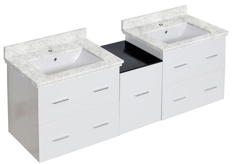 Click here for American Imaginations 61.5-In. W Vanity Set White... prices
