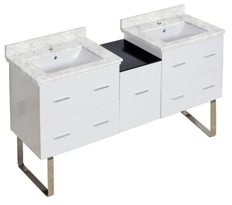 Click here for American Imaginations 61.5-In. W Vanity Set White... prices