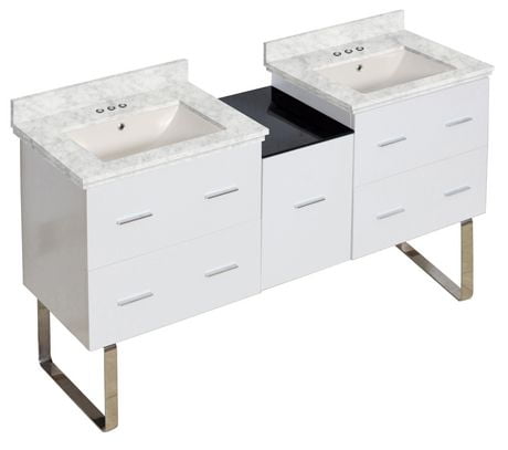 Click here for American Imaginations 61.5-In. W Vanity Set White... prices