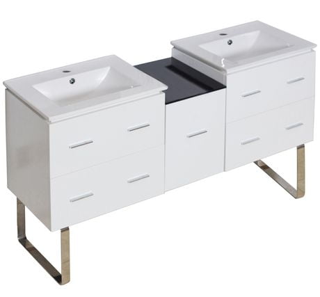 Click here for American Imaginations 61.5-In. W Vanity Set White... prices