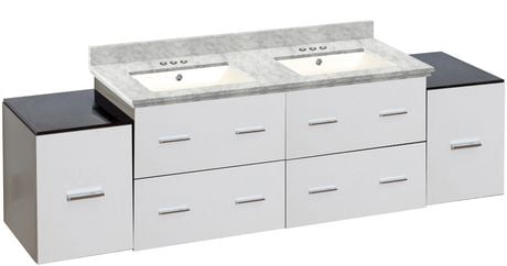 Click here for American Imaginations 74-In. W Vanity Set White Wh... prices