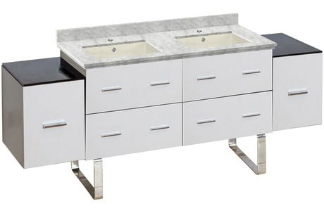 Click here for American Imaginations 74-In. W Vanity Set White Wh... prices