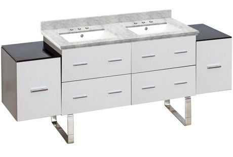 Click here for American Imaginations 74-In. W Vanity Set White Wh... prices