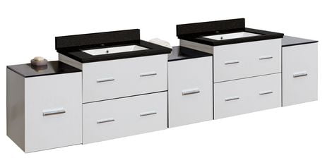 Click here for American Imaginations 88.5-In. W Vanity Set White... prices