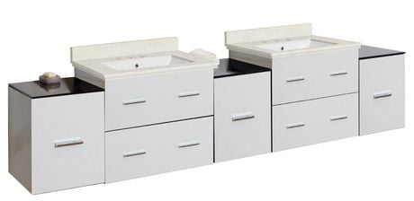 Click here for American Imaginations 88.5-In. W Vanity Set White... prices