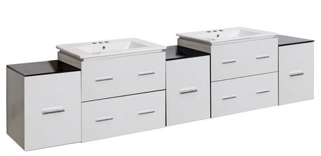 Click here for American Imaginations 88.5-In. W Vanity Set White... prices