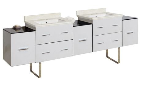 Click here for American Imaginations 88.5-In. W Vanity Set White... prices