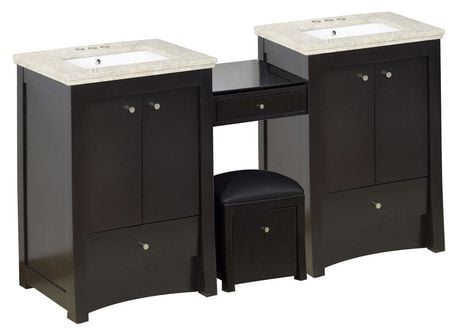 Click here for American Imaginations 68.75-In. W Vanity Set Walnu... prices