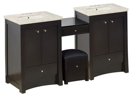 Click here for American Imaginations 68.75-In. W Vanity Set Walnu... prices