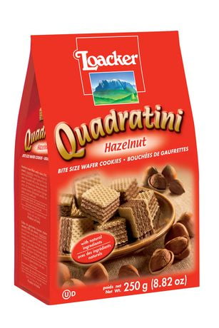 Loacker Quadratini Hazelnut Wafer Cookies | Walmart Canada