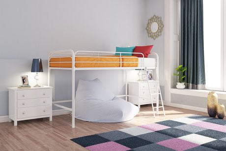 Click here for Dhp Junior Loft Bed White Twin prices