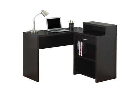 Monarch Corner Computer Desk in Dark Taupe | Walmart Canada