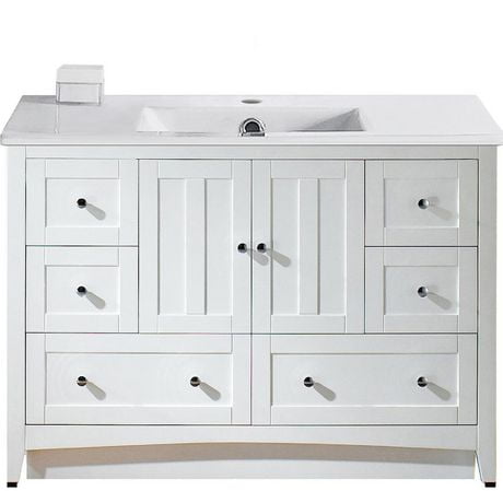 Click here for American Imaginations 48-In. W Vanity Set White Wh... prices