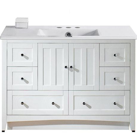 Click here for American Imaginations 48-In. W Vanity Set White Wh... prices