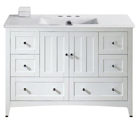 Click here for American Imaginations 48-In. W Vanity Set White Wh... prices