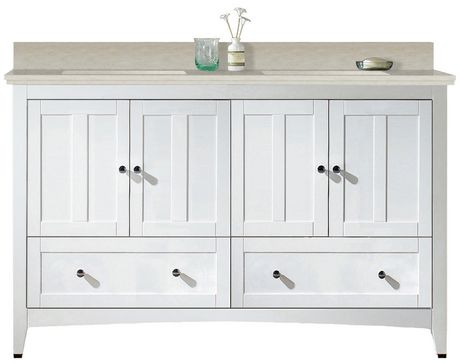 Click here for American Imaginations 59-In. W Vanity Set White Wh... prices