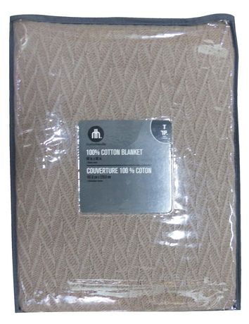 hometrends 100% Cotton Blanket - Walmart.ca