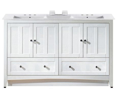 Click here for American Imaginations 59-In. W Vanity Set White Wh... prices