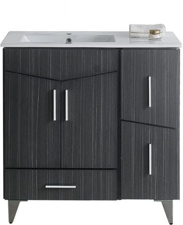 Click here for American Imaginations 35.5-In. W Vanity Set Grey G... prices