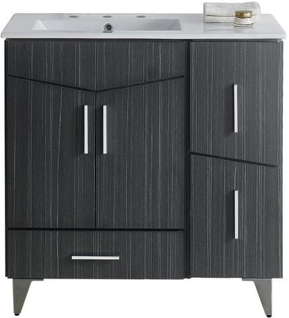 Click here for American Imaginations 35.5-In. W Vanity Set Grey G... prices