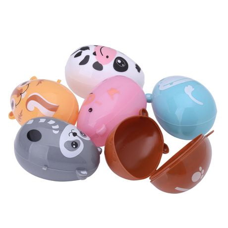 Way to Celebrate Easter 43 mm Animal Plastic Easter Eggs, 12 Eggs ...