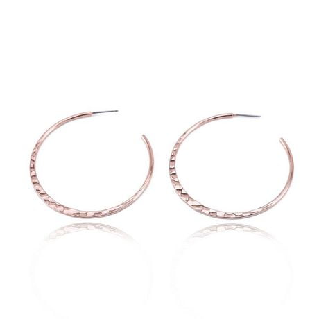 Click here for Allison Rose Atelier Thin Round Hoop Earrings With... prices