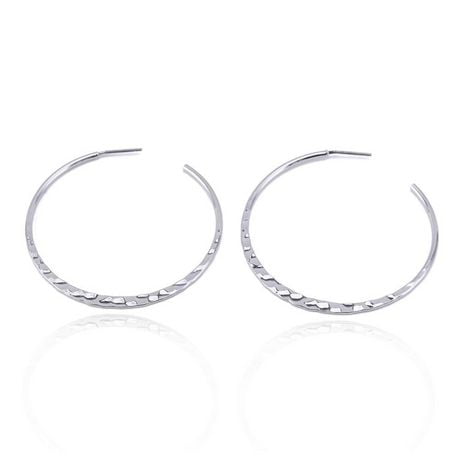 Click here for Allison Rose Atelier Thin Round Hoop Earrings With... prices