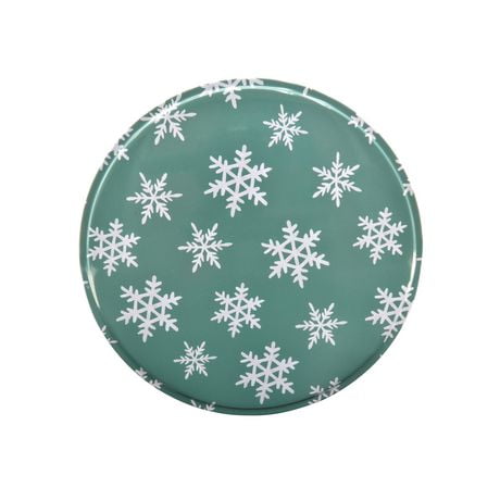 HOLIDAY TIME AIC SNOWFLAKE ROUND TIN MEDIUM, 1 piece | Walmart Canada
