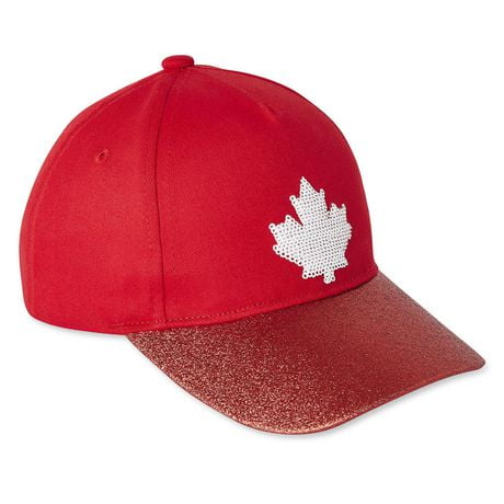 Click here for George Toddler Girls Glitter Peak Baseball Cap Red... prices