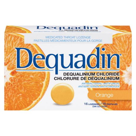 Dequadin Dequalinium Chloride Antibacterial-Antifungal Orange Medicated ...