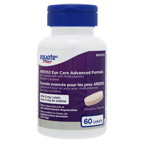 Equate AREDS2 Eye Care Advanced Formula, 60 caplets - Walmart.ca