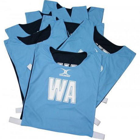 Gilbert Navy/Sky Reversible Netball Bibs | Walmart Canada