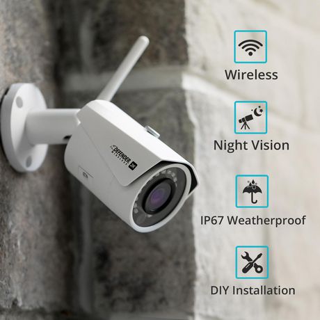 Defender 2K (4MP) Wireless Wide Angle, Night Vision IP Security Camera ...
