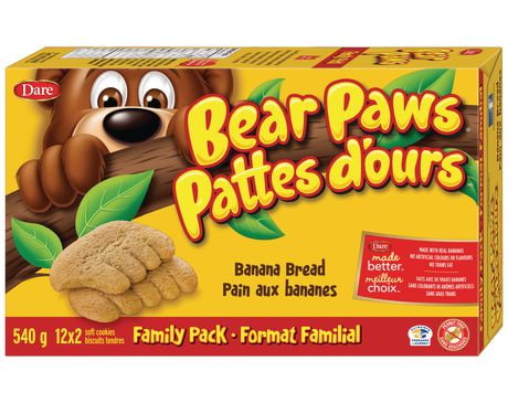 Bear Paws Dare Banana Bread Family Pack Soft Cookies | Walmart Canada