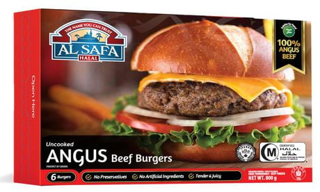 Al Safa Halal Uncooked Angus Beef Burger | Walmart Canada