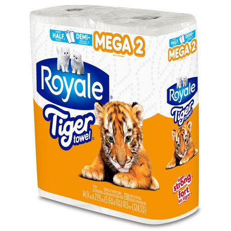 Royale Tiger Strong Paper Towel, 2 Mega Rolls | Walmart Canada