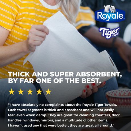 Royale Tiger Strong Paper Towel, 2 Mega Rolls | Walmart Canada