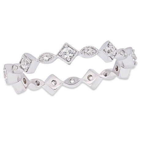 Click here for Miabella 1/2 Carat T. G.W. Created White Sapphire... prices