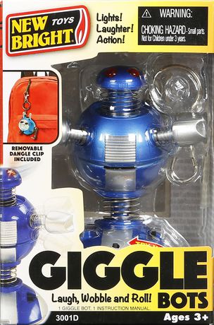 New Bright 5 Inch Battery Operated Giggle Bots Dancer Blue | Walmart Canada