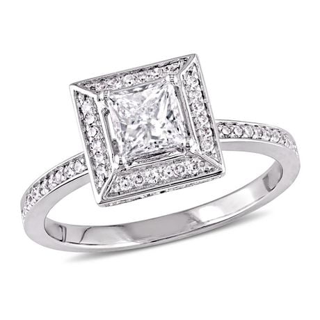 Click here for Miabella 3/4 Carat T. W. Diamond 14 K White Gold F... prices