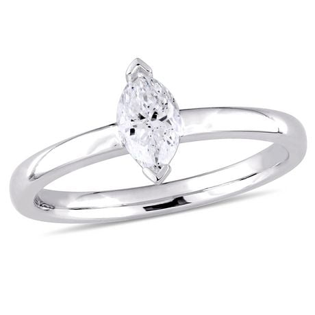 Click here for Miabella 1/2 Carat T. W. Marquise-Cut Diamond 14 K... prices
