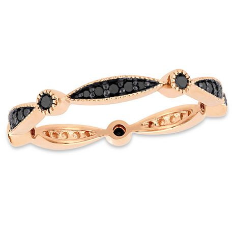 Click here for Asteria 1/4 Carat T. W. Black Diamond 10 K Rose Go... prices
