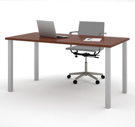 Click here for Bestar 30 X 60 Table With Square Metal Legs Bordea... prices