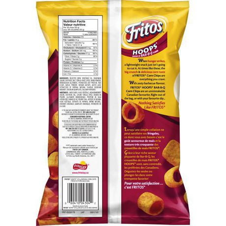 Fritos Hoops Bar-B-Q Corn Chips | Walmart Canada
