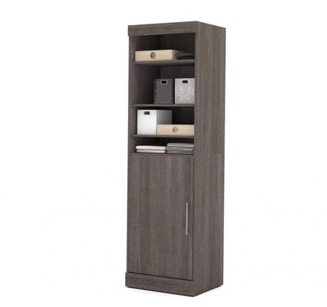 Click here for Nebula By Bestar 25 Storage Unit With Door Bark Gr... prices