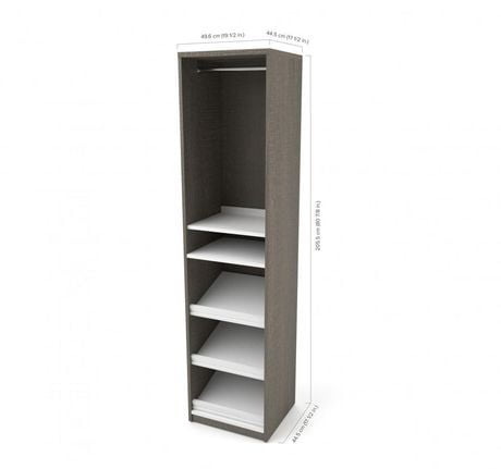 Click here for Cielo By Bestar 19.5 Shoe/Closet Storage Unit Feat... prices