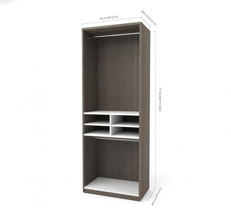 Click here for Cielo By Bestar 29.5 Multi-Storage Cubby Unit Bark... prices