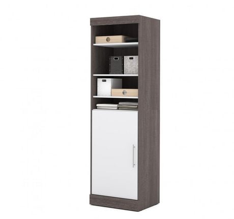 Click here for Nebula By Bestar 25 Storage Unit With Door Bark Gr... prices