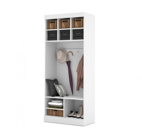 Click here for Pur By Bestar 36 Storage Unit With Bench White 18... prices