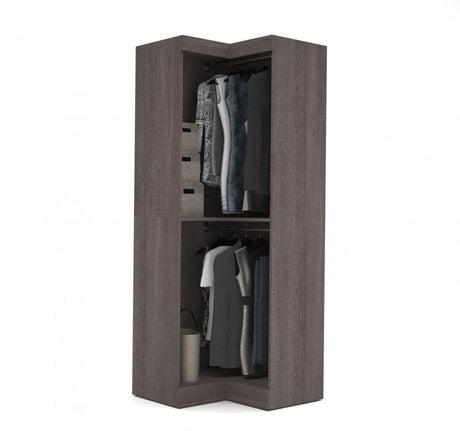 Click here for Pur By Bestar Corner Storage Unit Bark Gray 32 X 3... prices